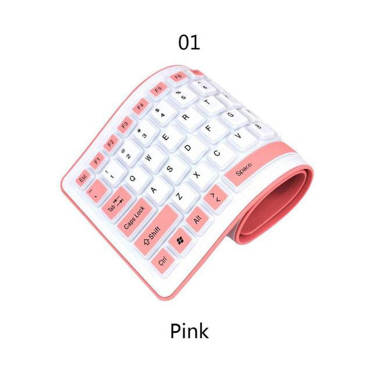 Portable Silent Foldable Silicone Keyboard Usb Flexible Soft Waterproof ...