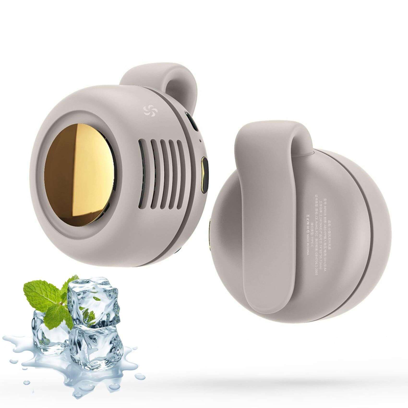 Portable Silent Mini Bladeless Electric Fan(3-Speed), 2025 Upgrade Portable Silent Mini ...