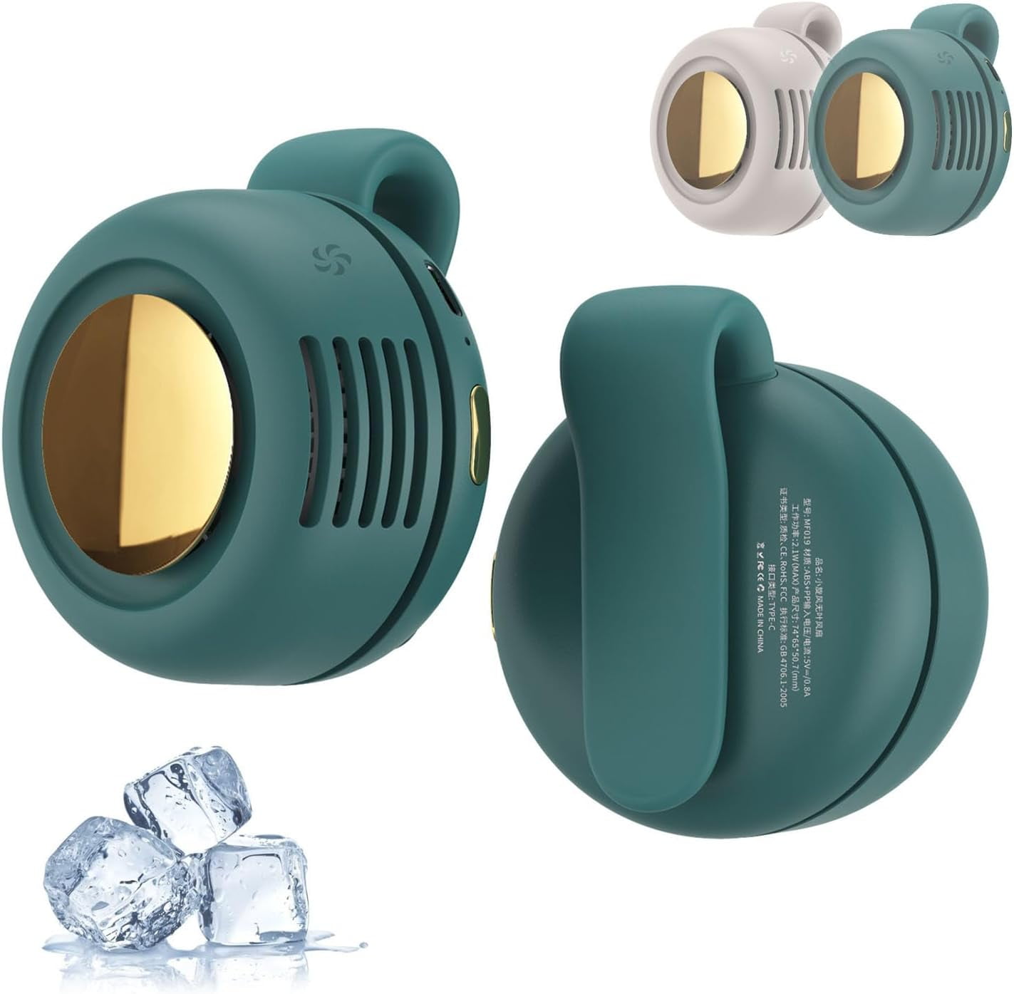 Portable Silent Mini Bladeless Electric Fan, Adjustable 3-speed ...