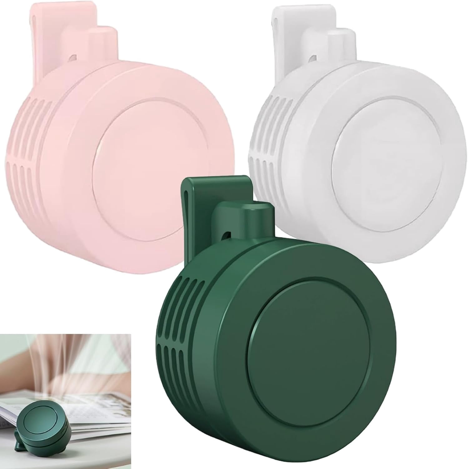 Portable Silent Mini Bladeless Electric Fan, Adjustable 3-speed ...