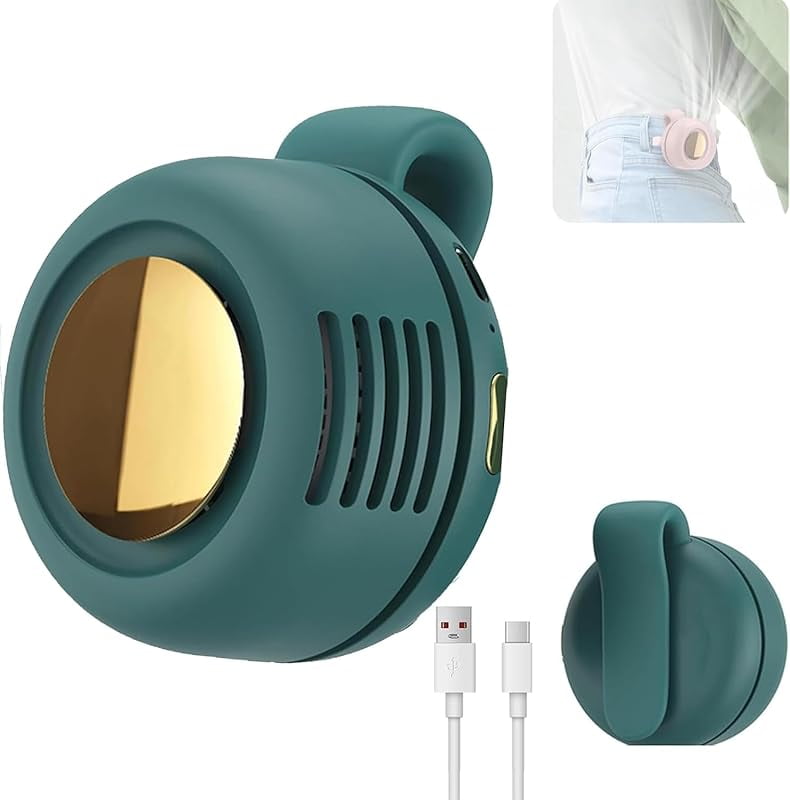 Portable Silent Mini Bladeless Electric Fan Clip On, 2025 New 3 Speeds ...