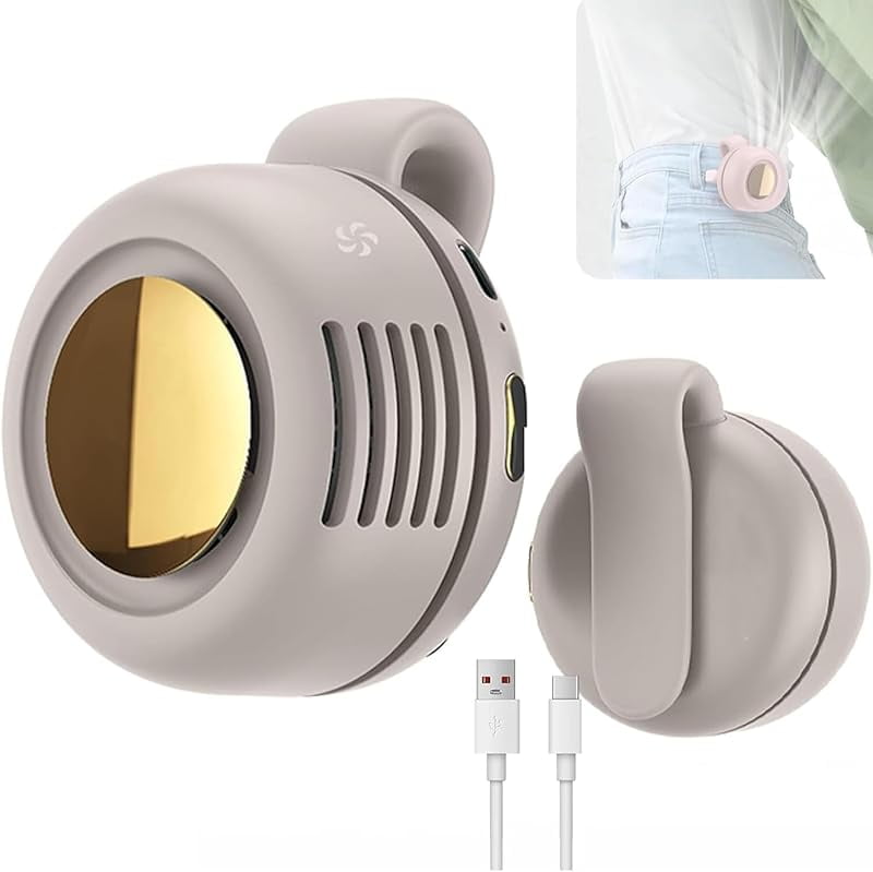 Portable Silent Mini Bladeless Electric Fan Clip On, 2025 New 3 Speeds ...
