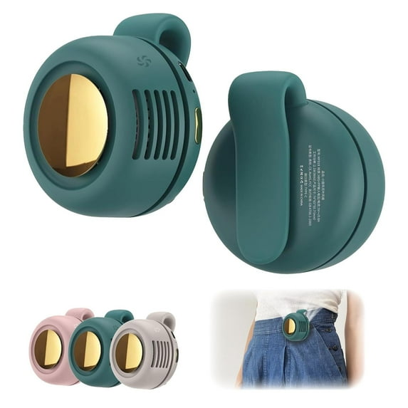 Portable Silent Mini Bladeless Electric Fan Clip On, New 3-Speed ...