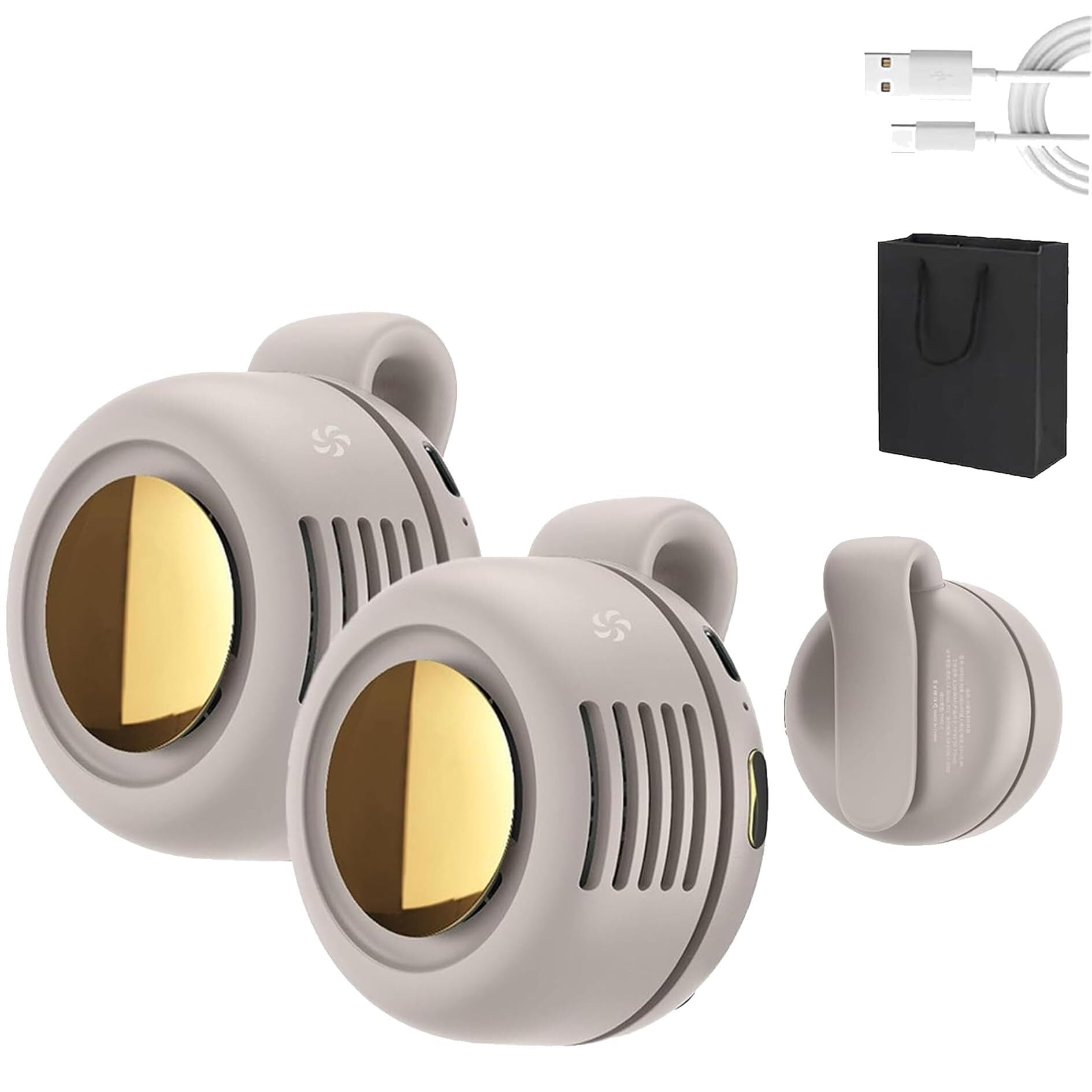 Portable Silent Mini Bladeless Electric Fan, Mini Bladeless Fan Clip on ...