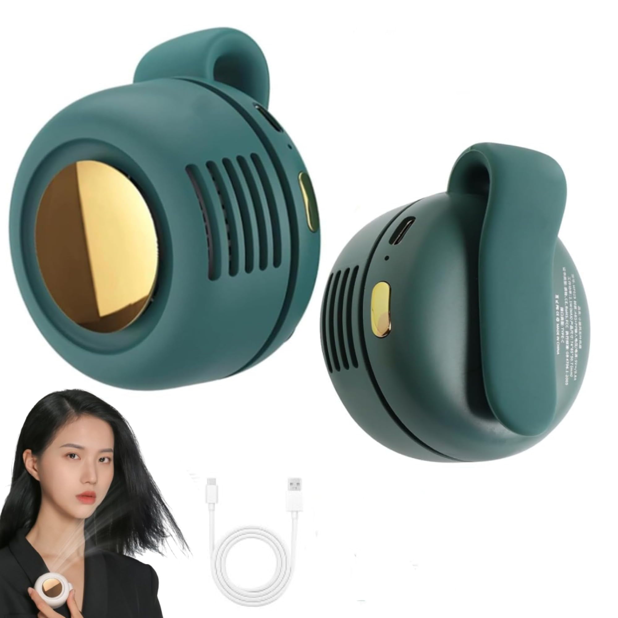 Portable Silent Mini Bladeless Electric Fan,Mini Whirlwind Fan for ...