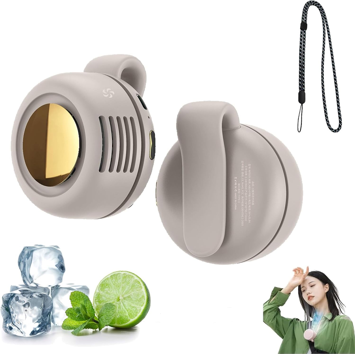Portable Silent Mini Bladeless Electric Fan, Portable Silent Mini ...