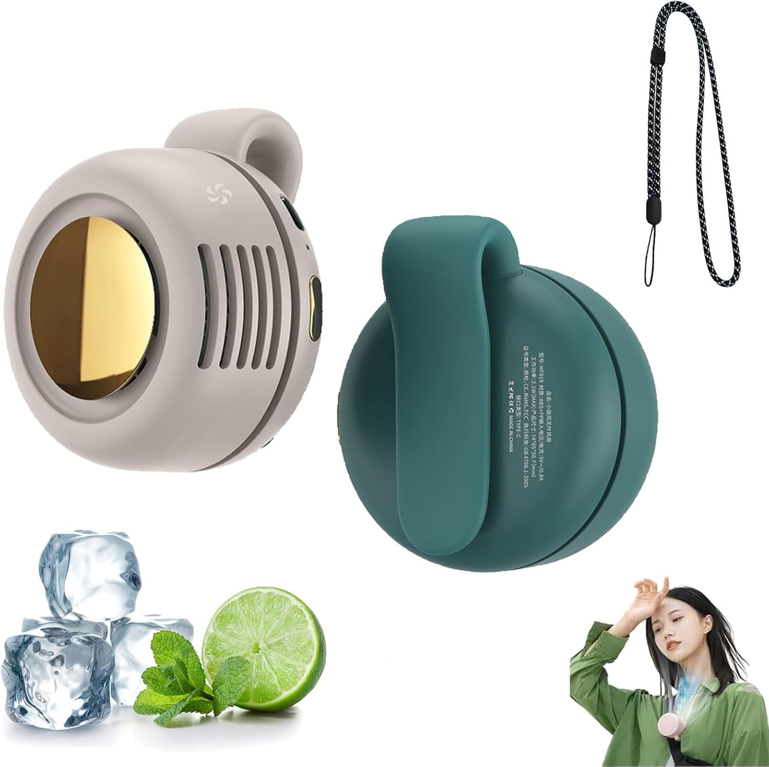 Portable Silent Mini Bladeless Electric Fan, Portable Silent Mini ...