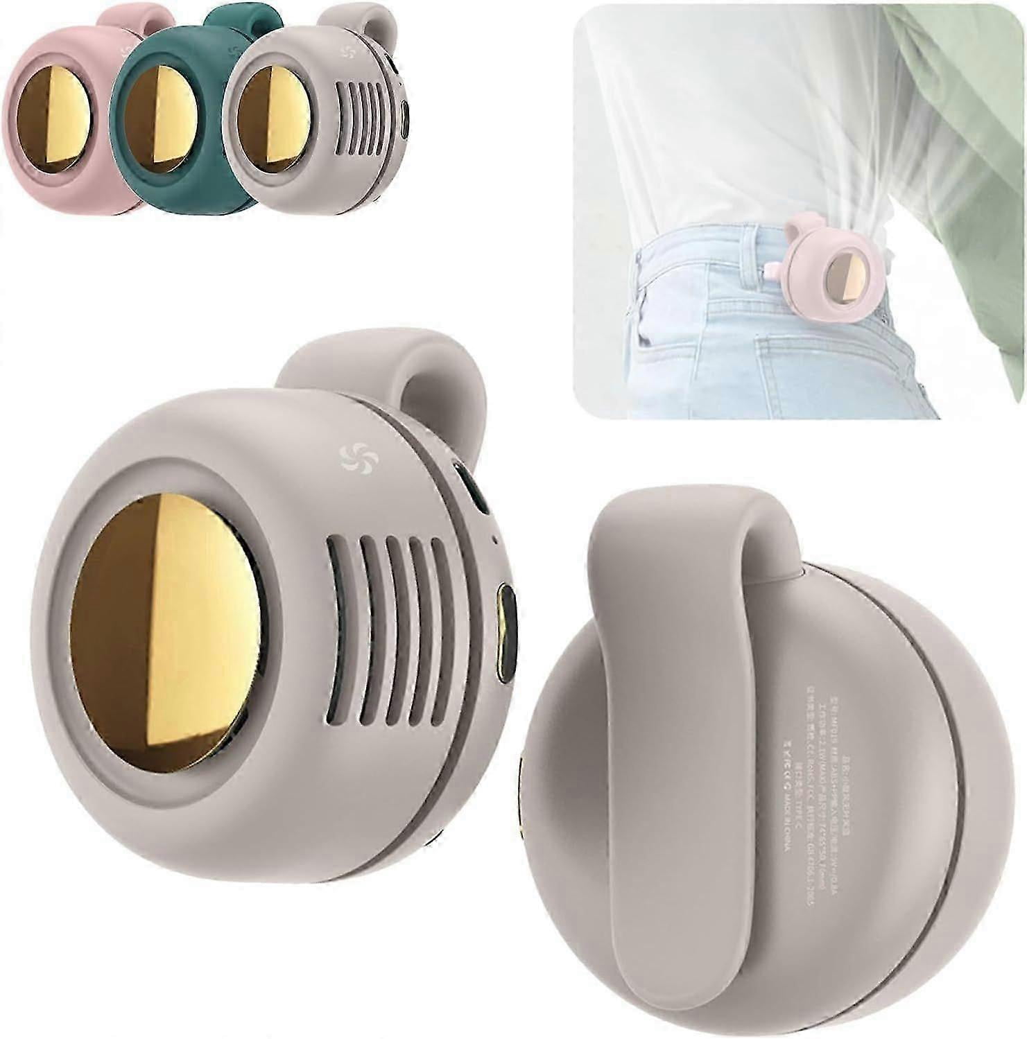 Portable Silent Mini Bladeless Fan Clip On, Mini Fan With Clip, 2025 ...