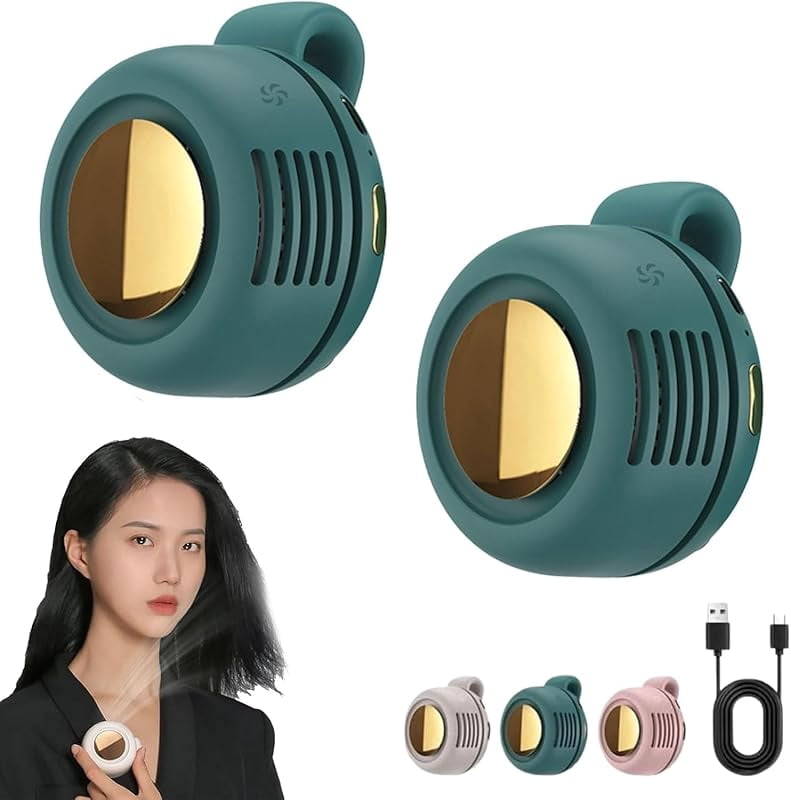 Portable Silent Mini Bladeless Fan Clip On, Small Electric Fan With ...