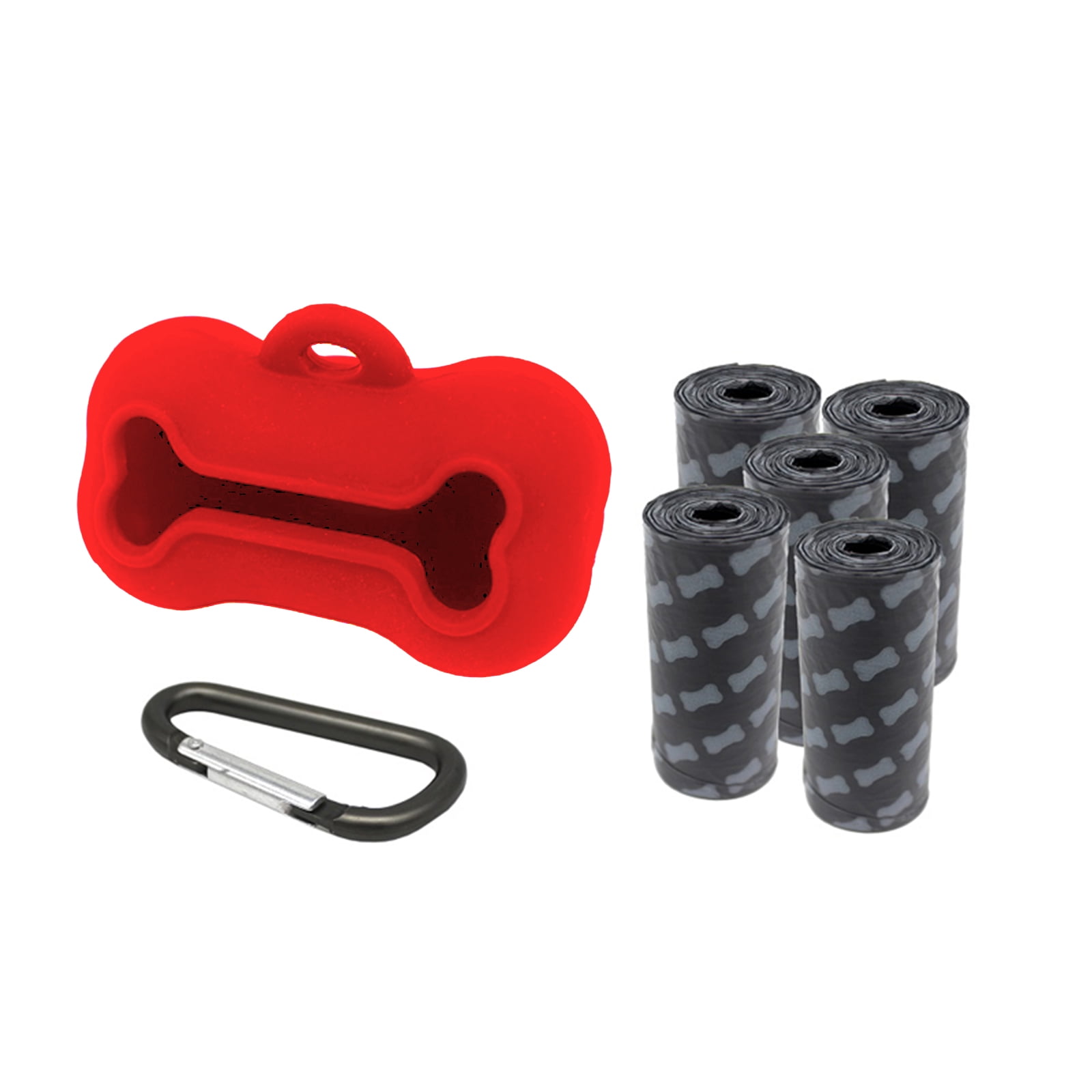 Portable Silicone Bone Shape Dog Poop Bags Dispenser ,Plastic Dog ...