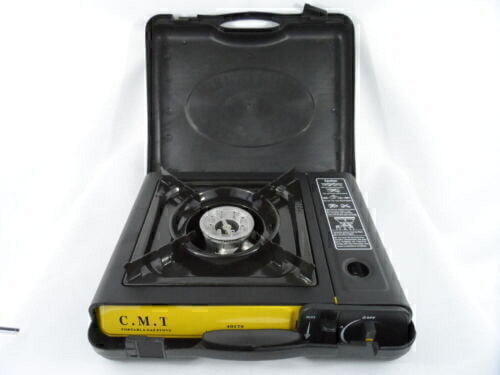 Portable Single Burner Gas Camping Stove w/ Hard Case Tabletop Stove ...