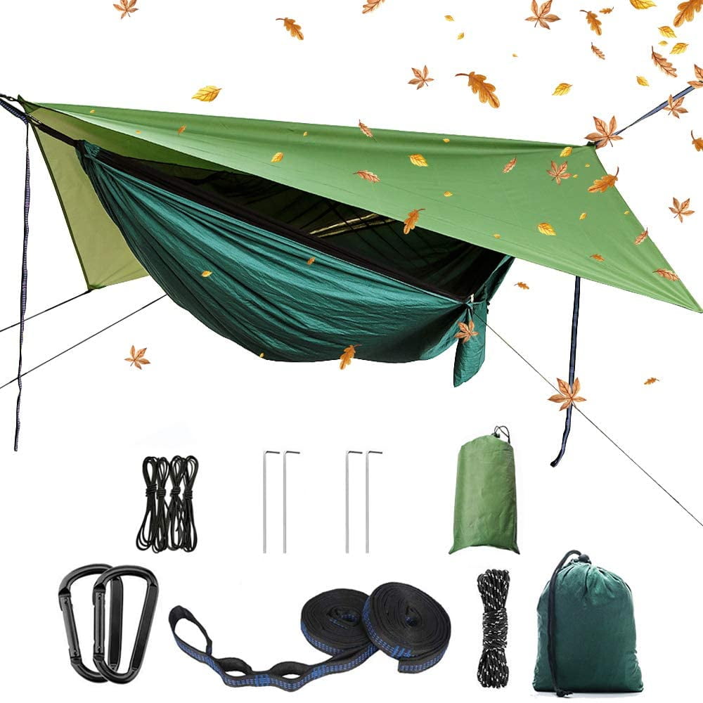 Portable Single Double Nylon High Strength Parachute Hammock Rainfly ...