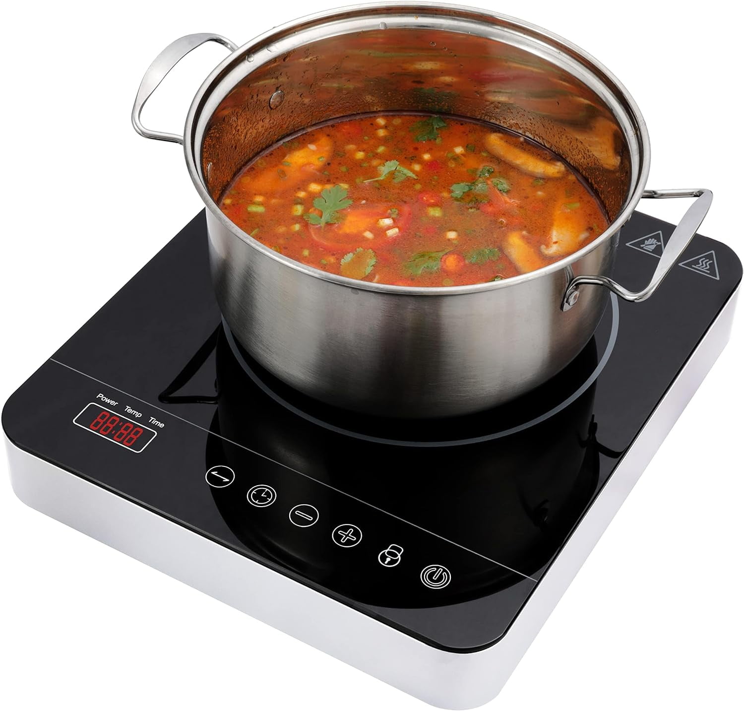 Portable Single Induction Cooktop Hot Plate Countertop Burner Cooker 1 ...