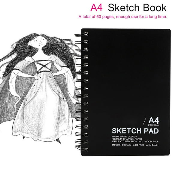 Portable Sketch Draw Journal, 60 Pages, Smooth Paper, Ideal For On,the ...