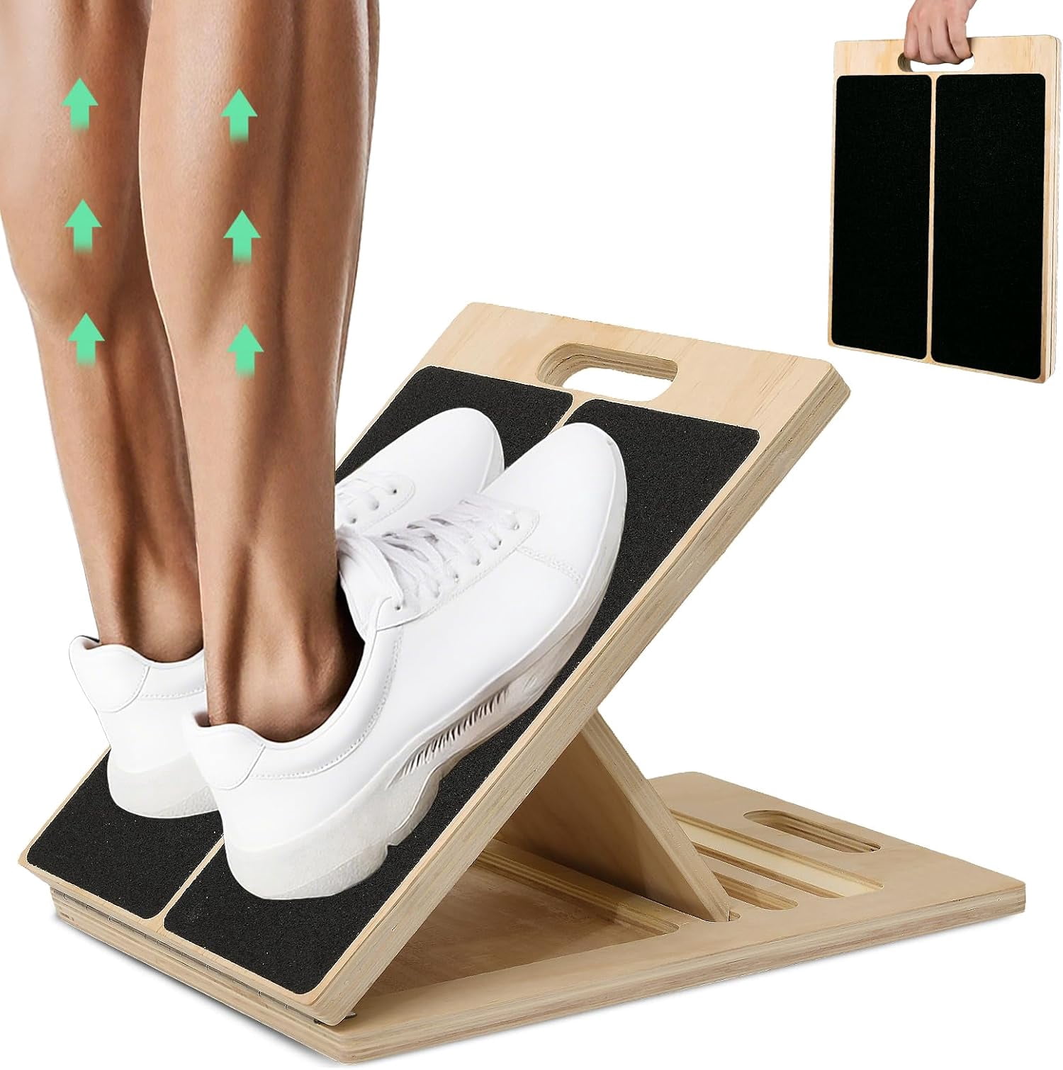Portable Slant Board for Stretching, 350 Lbs Weight Capacity ...