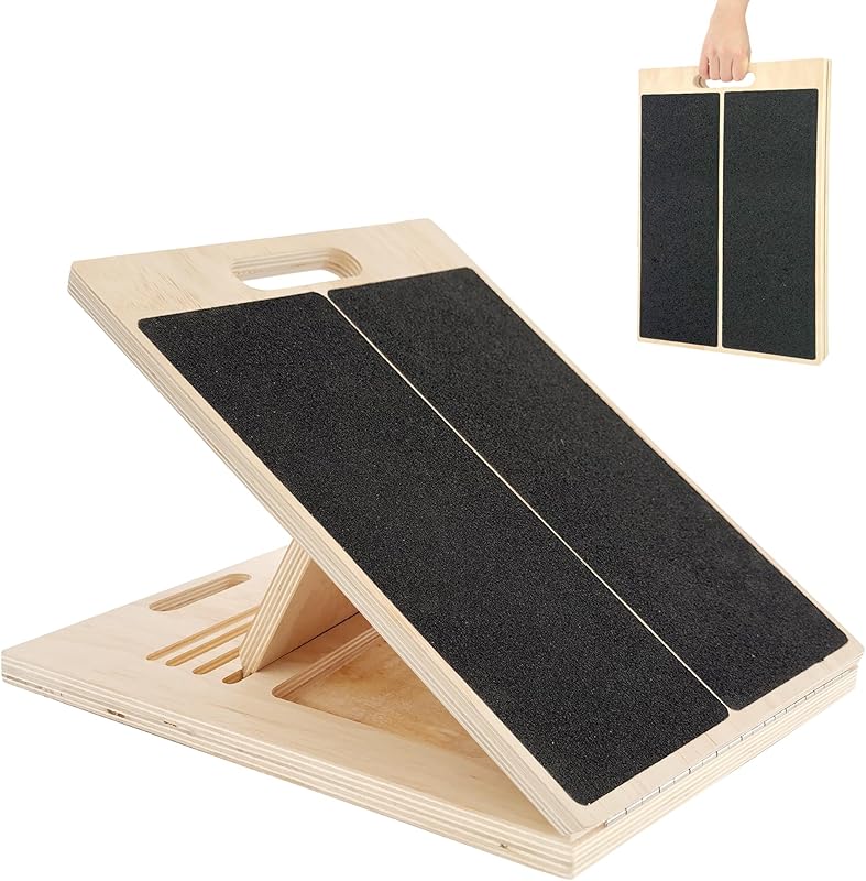 Portable Slant Board for Calf Stretching Squats Calf Stretcher Physical ...