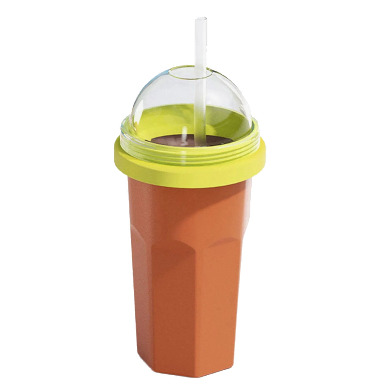 Portable Slush Maker Cup with Silicone Lid & Straw, Freezable Travel ...