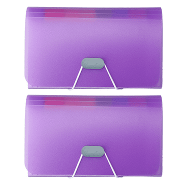 EKIND 7x4.5" Expandable Portable Folder, 13 Pocket Rope Accordion File ...