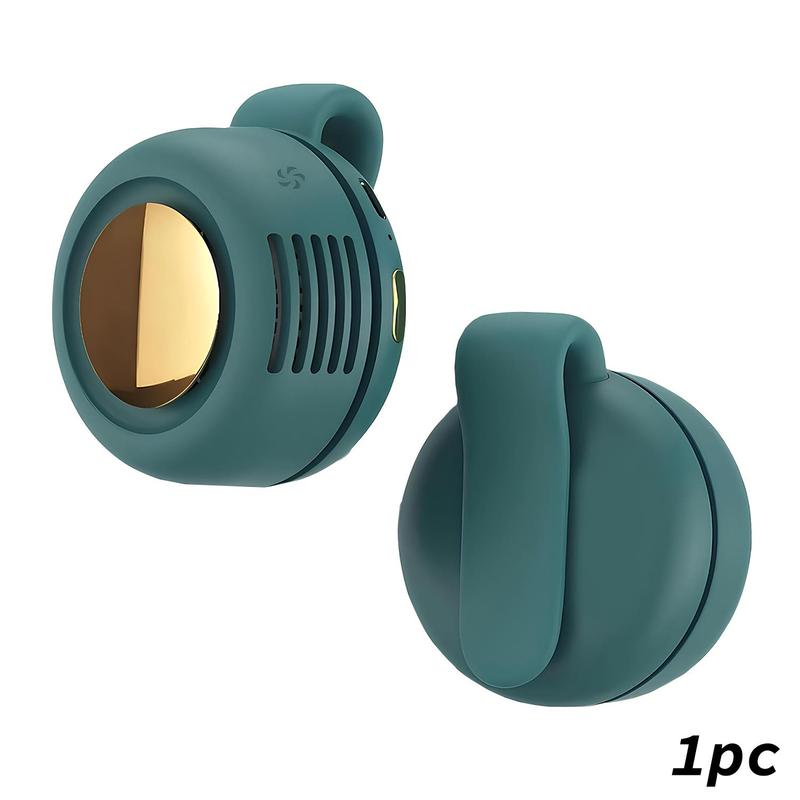 Portable Small Clip Fan, Type-C USB Rechargeable Silent Mini Bladeless ...