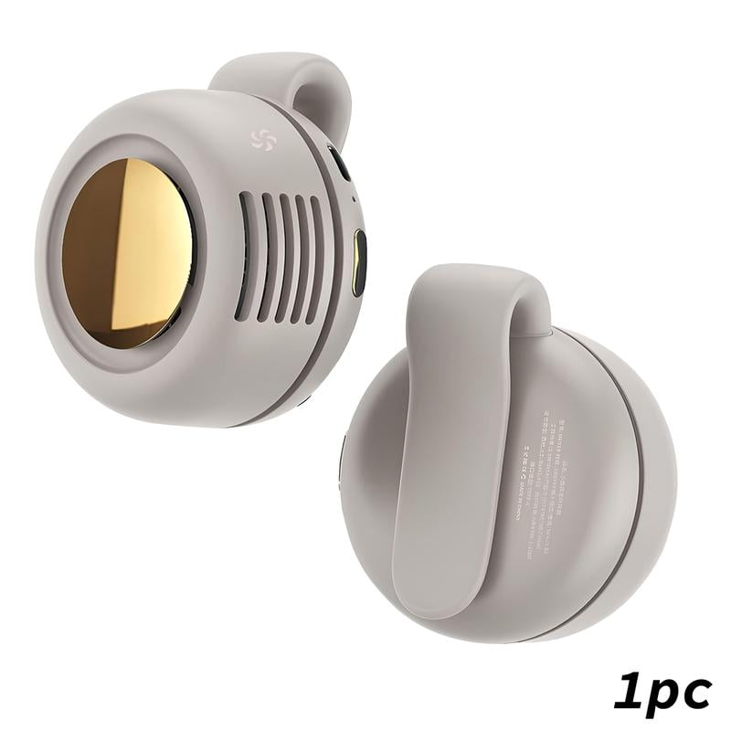 Portable Small Clip Fan, Type-C USB Rechargeable Silent Mini Bladeless ...
