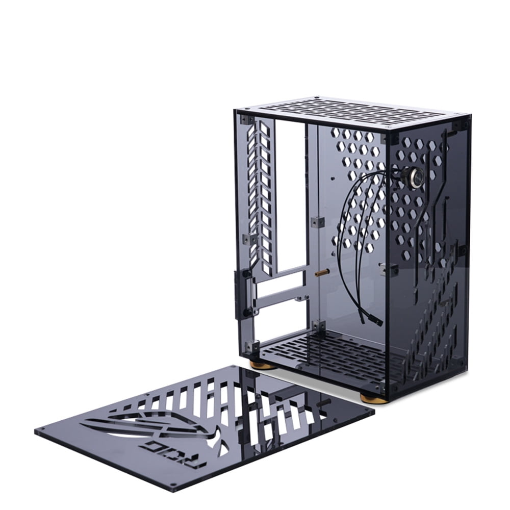 Portable Small Computer Case Plexiglass Shell Compact PC Case Desktop ...