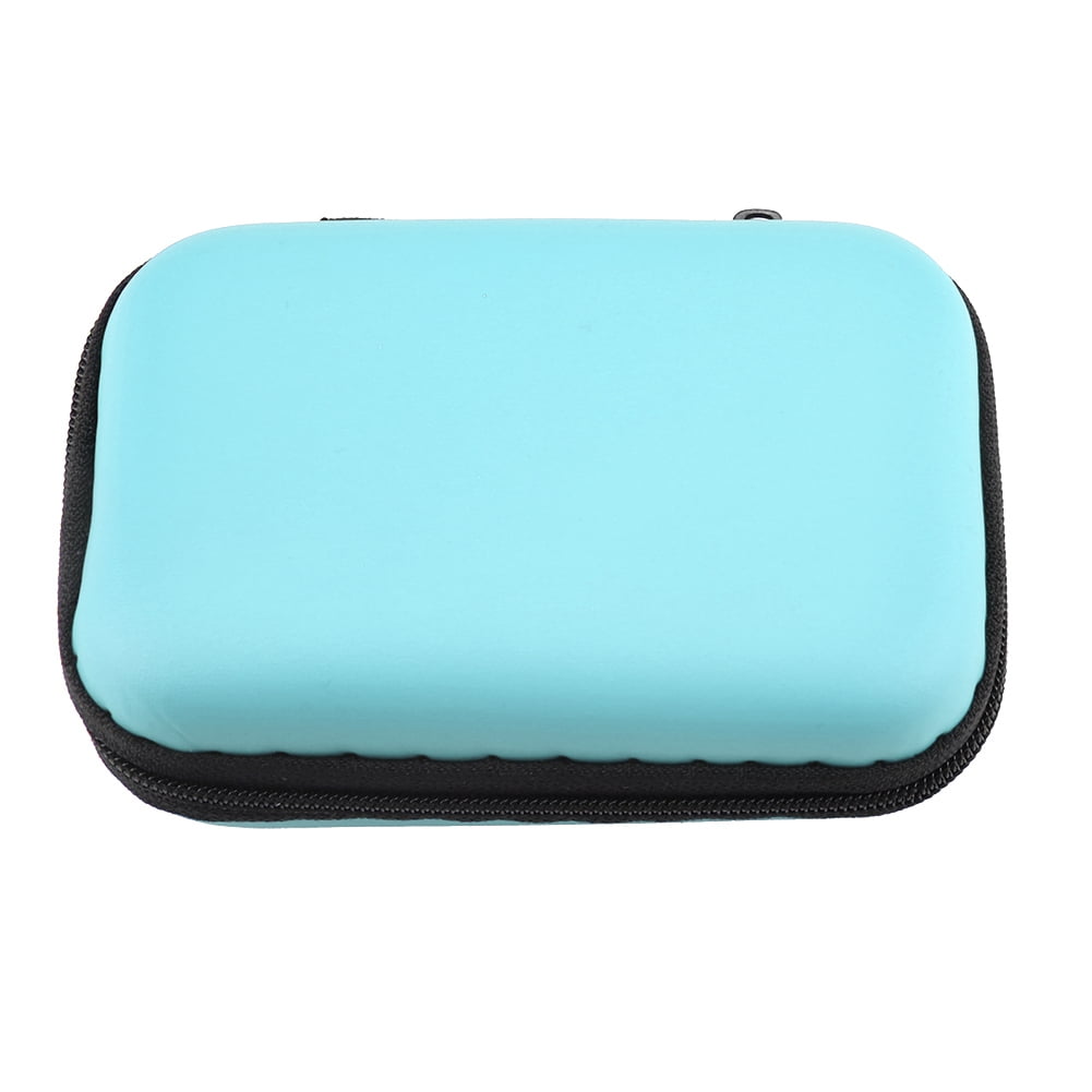 Portable Small Earphone Storage Case, Carry Pouch Bag Box, Blue ...