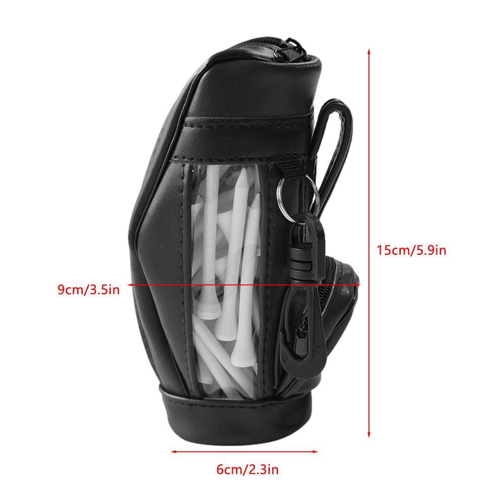 Portable Small Golf Ball Bag Mini Waist Pack Bag with 50 wooden ball ...