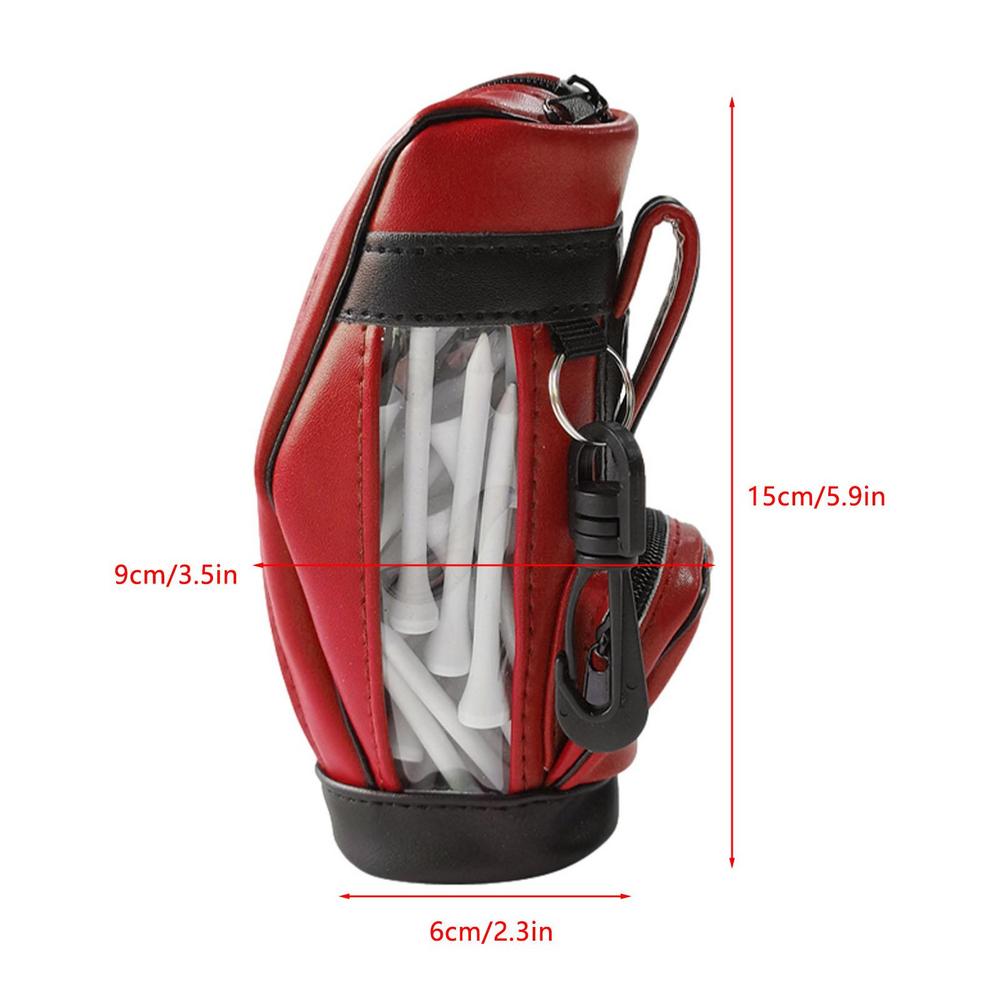 Portable Small Golf Ball Bag Mini Waist Pack Bag with 50 wooden ball ...