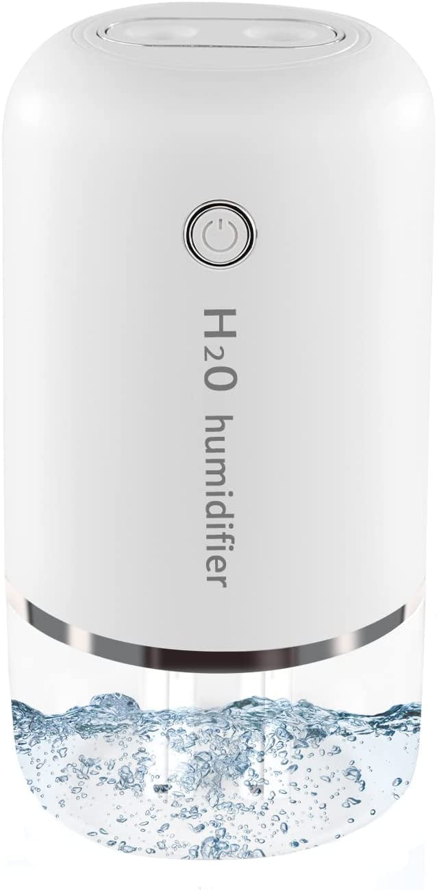 Portable Small Humidifier, 400ml Cool Mist Humidifiers for Bedroom, 2 ...