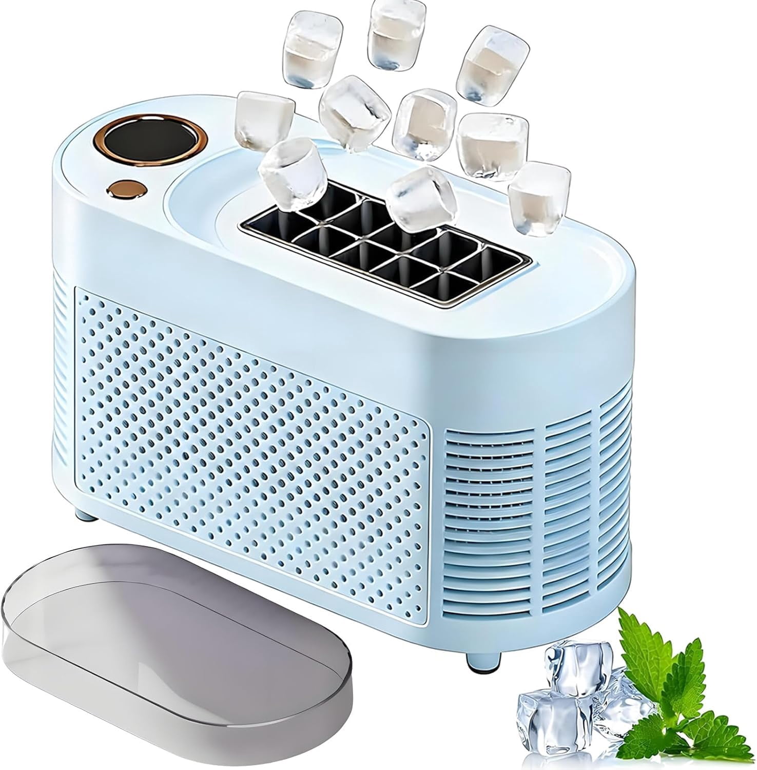 Portable Small Ice Maker, Mini Ice Maker, 12V Compact Portable Ice Cube ...