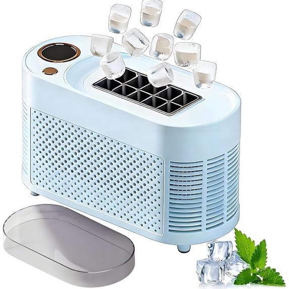 Portable Small Ice Maker, Mini Ice Maker, 12V Compact Portable Ice Cube ...