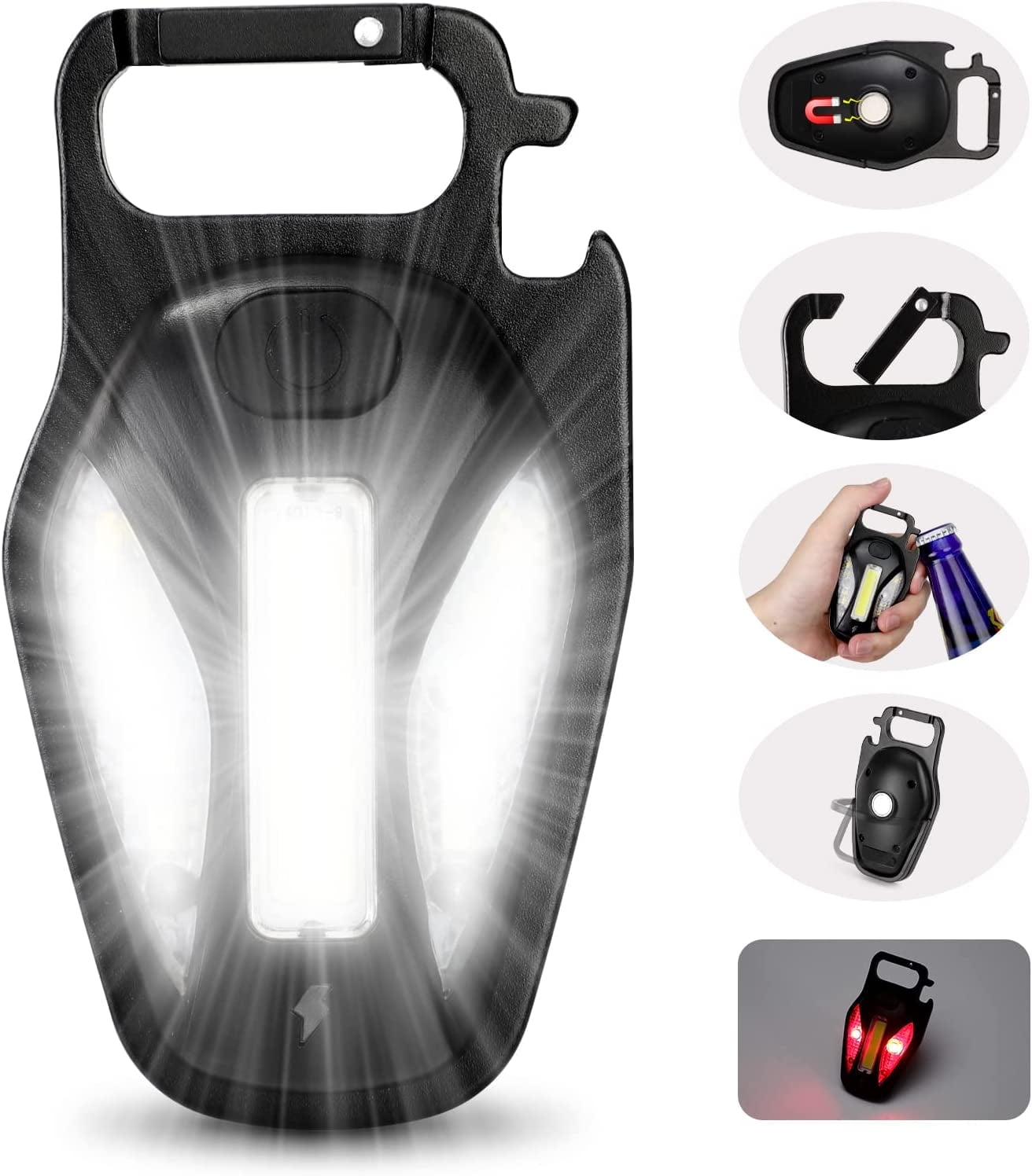 Portable Small Led Keychain Flashlights, COB Work Light, 2000Lumens ...