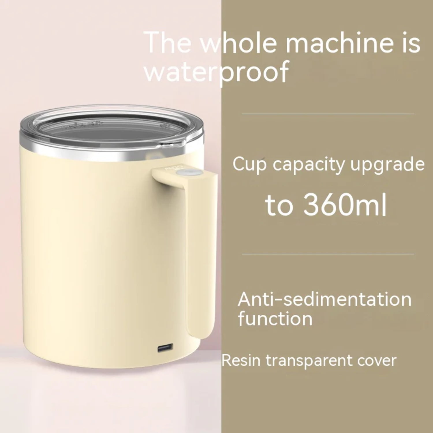 Portable Smart Magnetic Automatic Mixing Coffee Cup Rechargeable ...