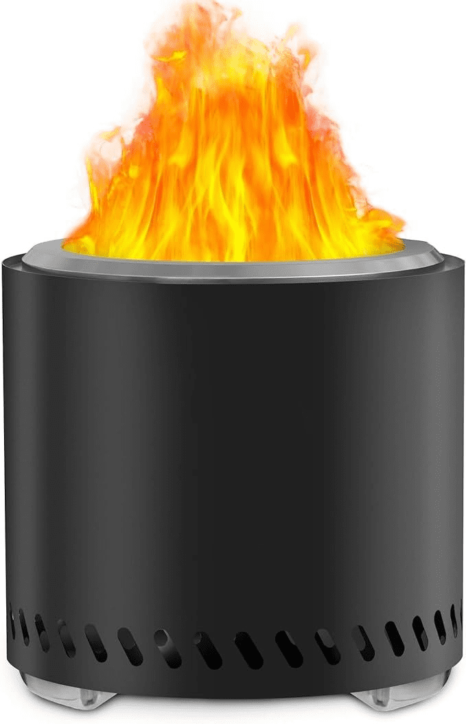 Portable Smokeless Fire Pit for Outdoor: 15 inch Wood Burning Firepit ...