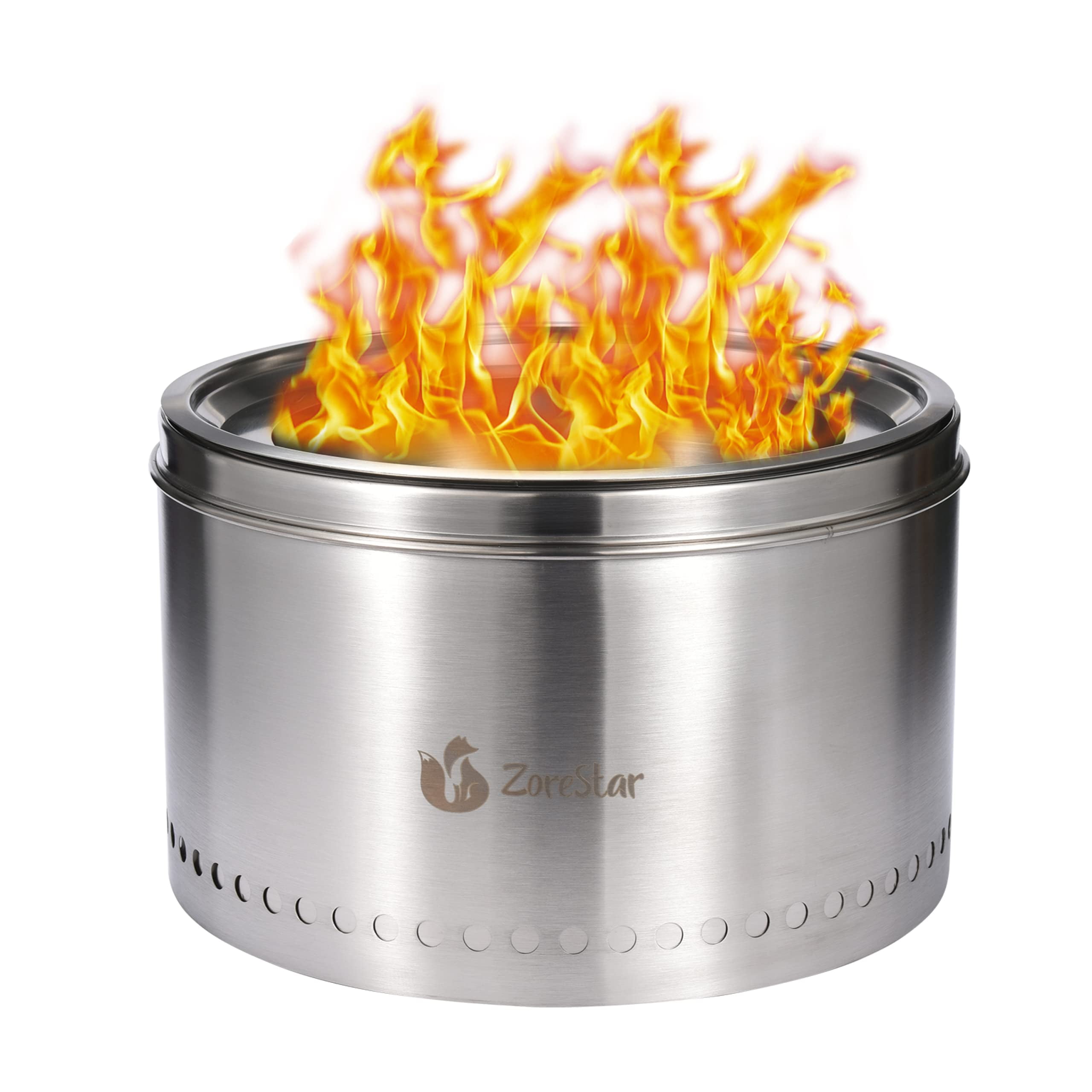 Portable Smokeless Fire Pit for Outdoors - Bonfire Pit with Stainless ...