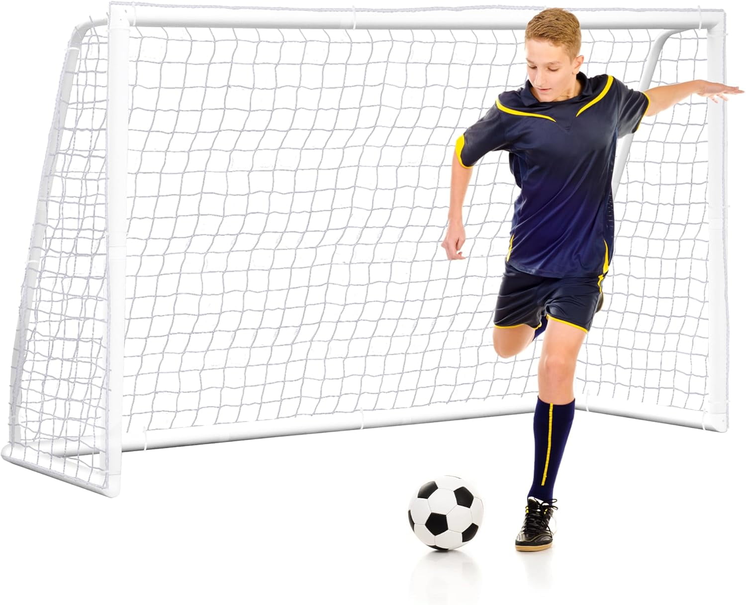 Portable Soccer Goal for Backyard,12x6 ft Kids Adults Soccer Net and ...