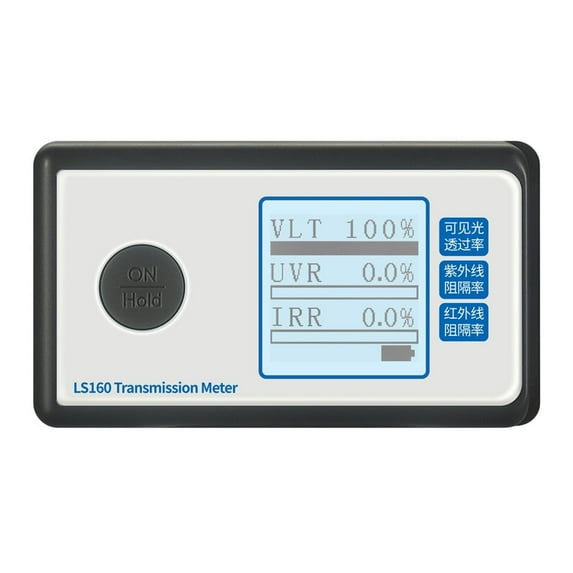 Portable Solar Film Transmission Meter, 160 Test Window Tint With UV IR ...