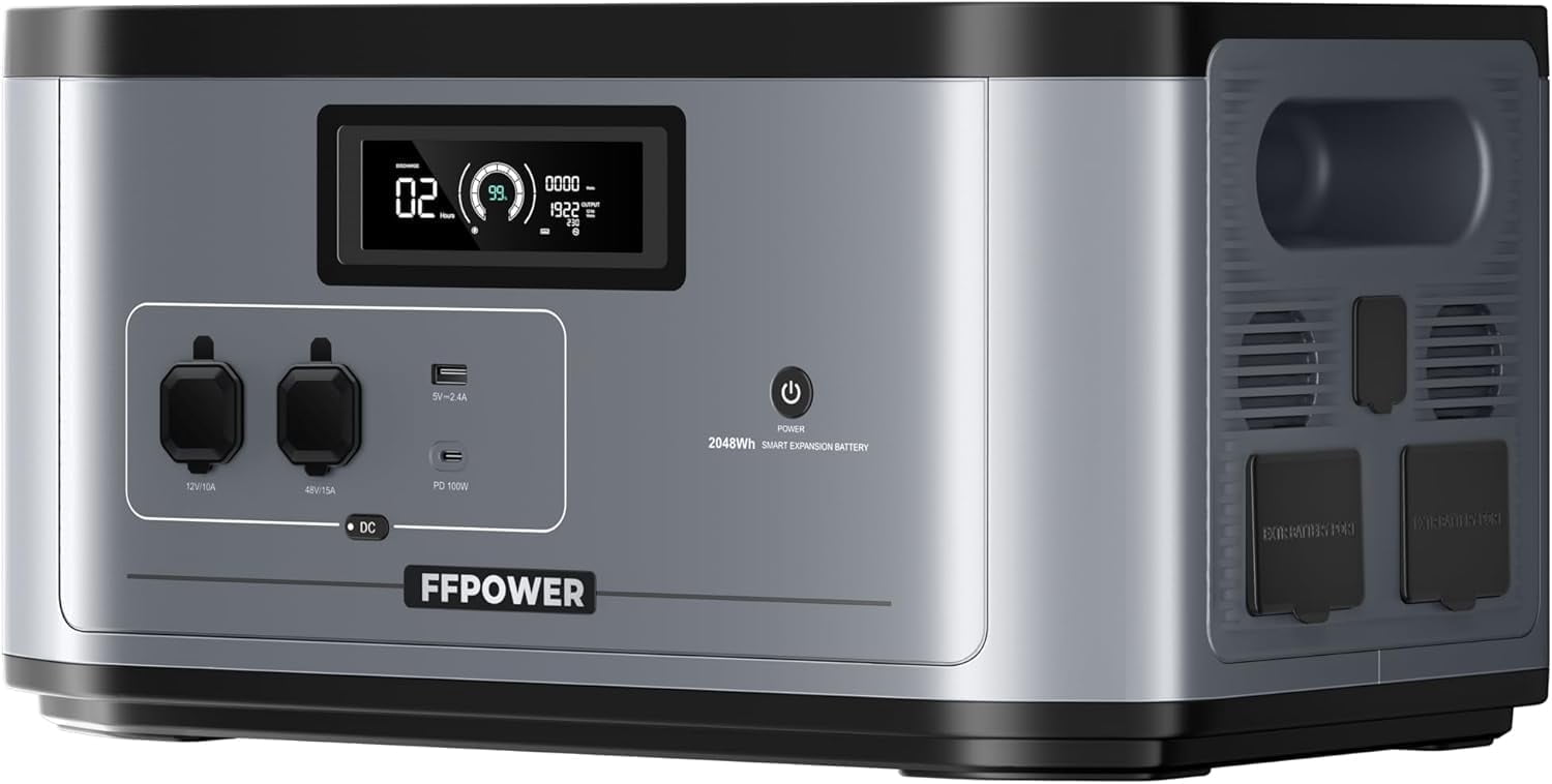Portable Solar Generator 2048Wh Extra Lifepo4 Expansion Battery ...