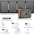 "Portable Solar Generator 300W, 60W Foldable Solar Panel, 280Wh Lithium ...