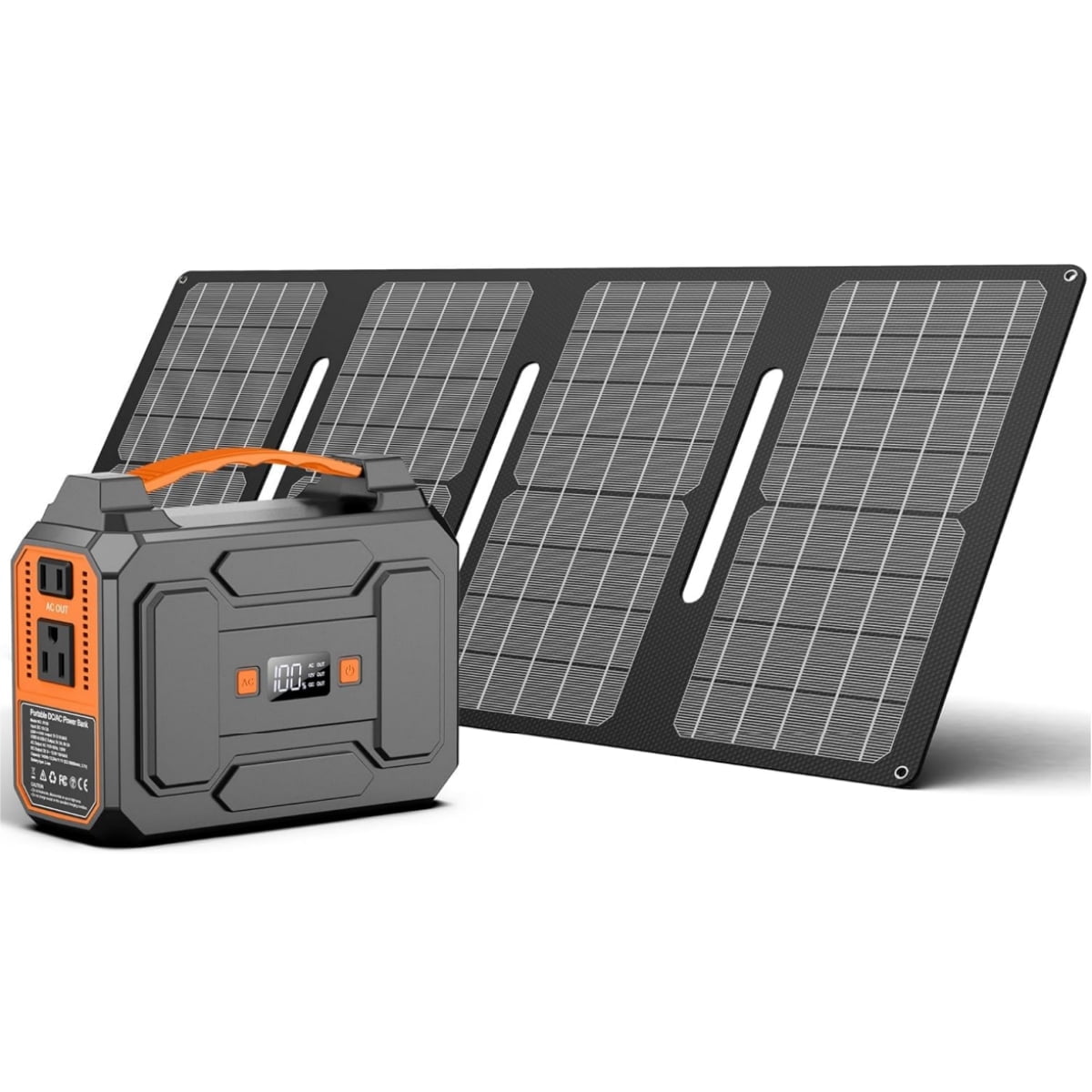 Portable Solar Generator Power Station, 200W Peak/100W Rated, 146Wh ...
