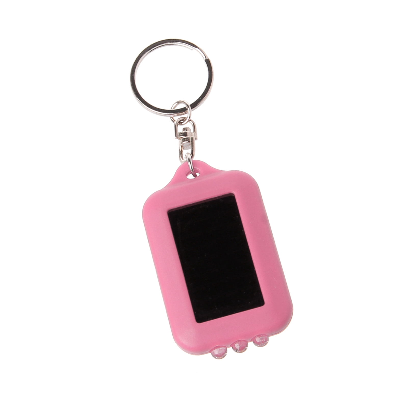 Portable Solar LED Flashlight Keyring Practical Keychain Light Plastic ...