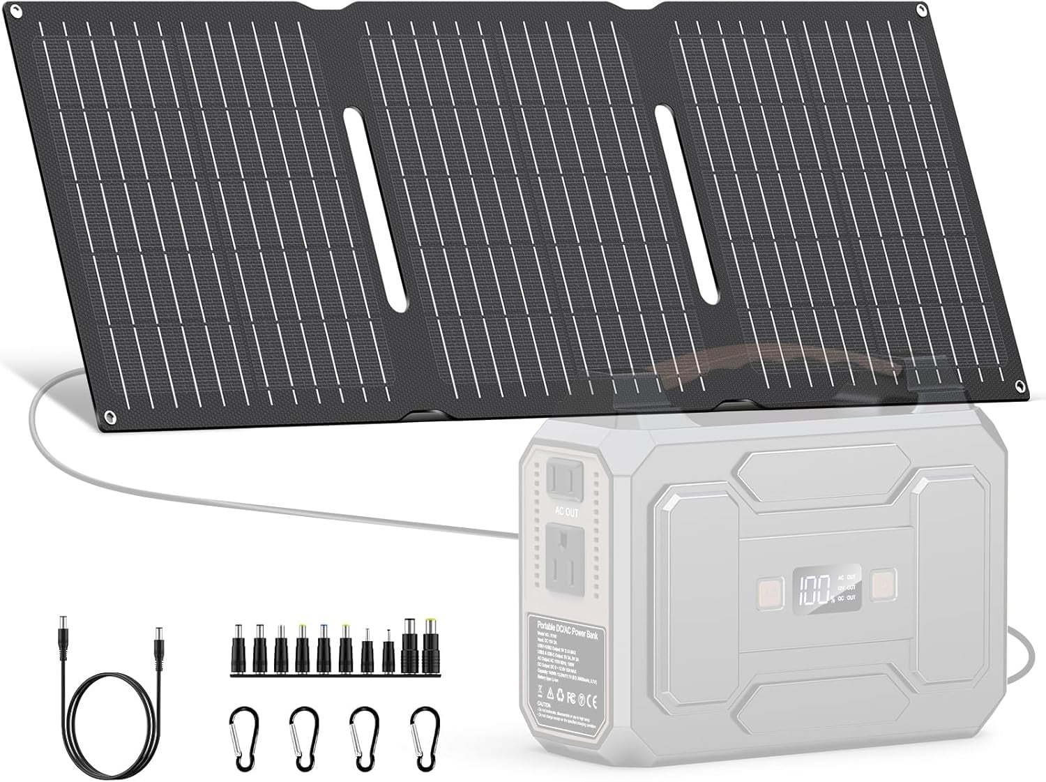 Portable Solar Panels 30W, Foldable Solar Panel Charger for Power ...