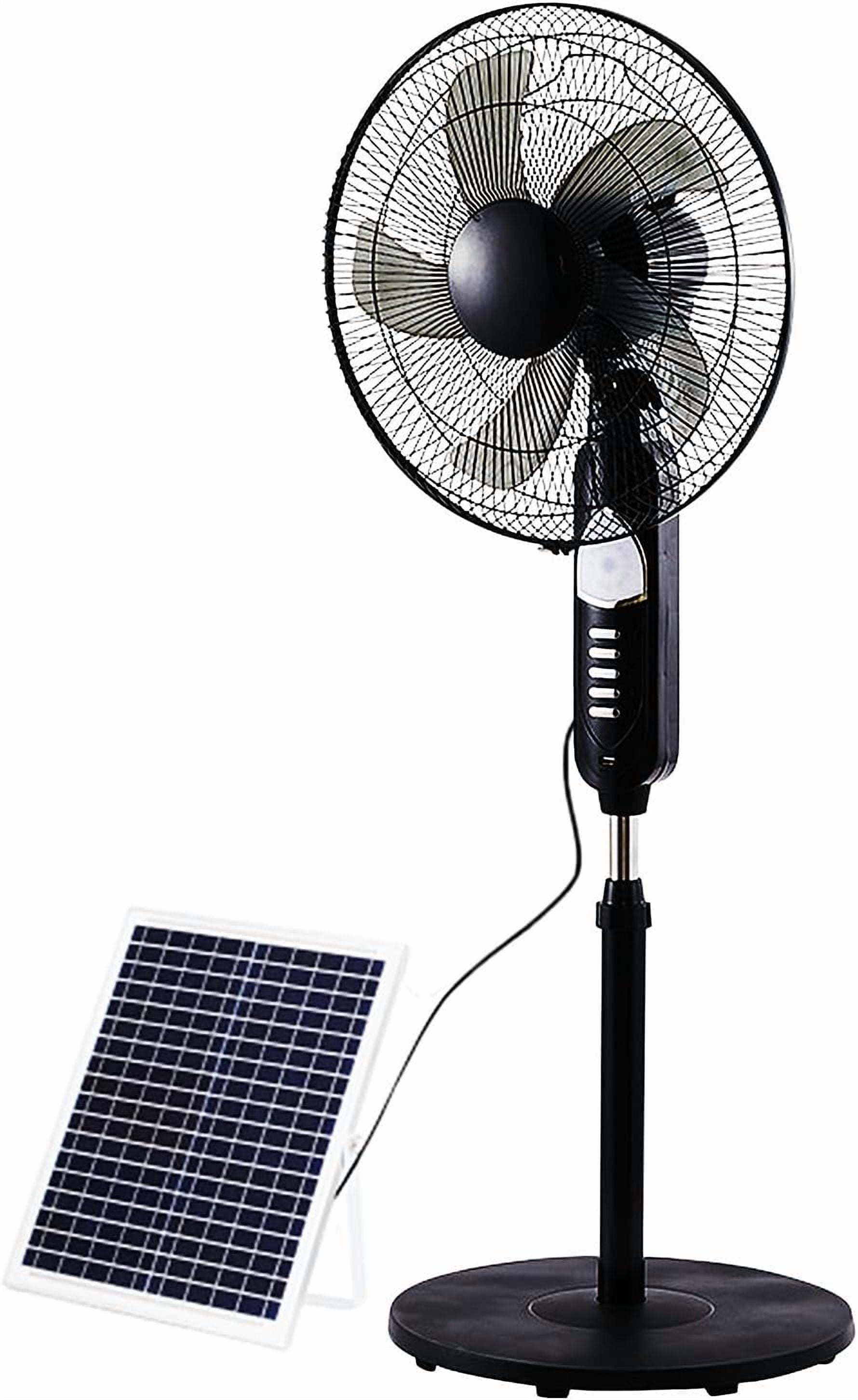 Portable Solar Powered Pedestal Fans, Solar Panel Exhaust DC Fan, USB ...