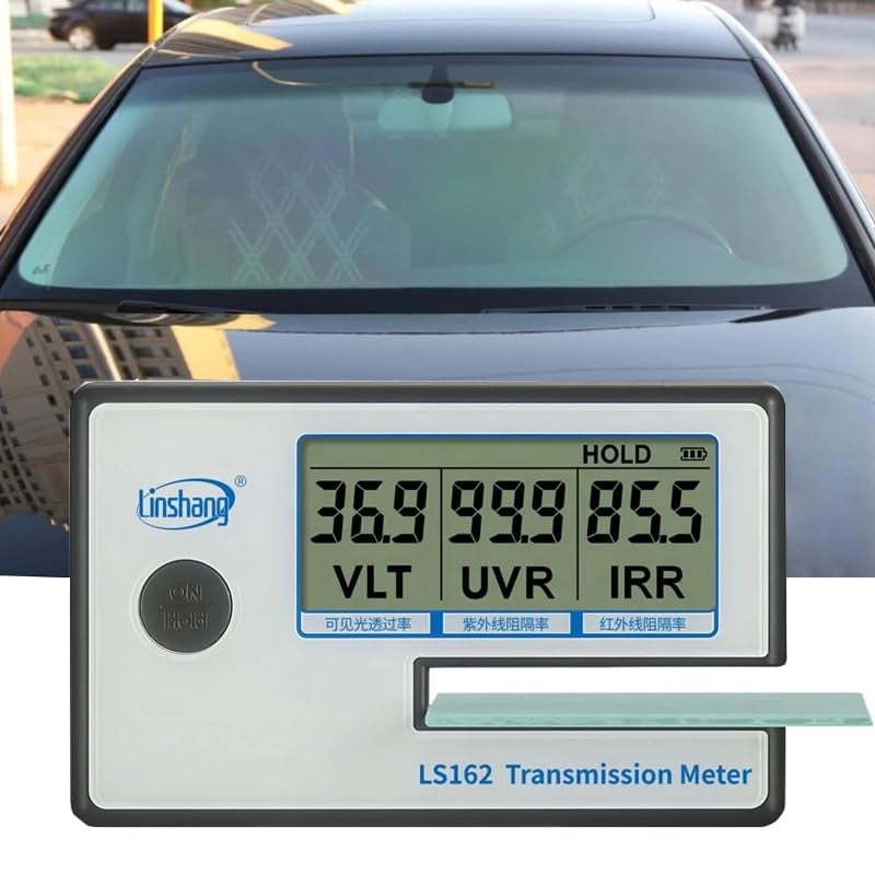 Portable Solar Tester Meter, Digital Window Tint Meter Filmed Glass ...