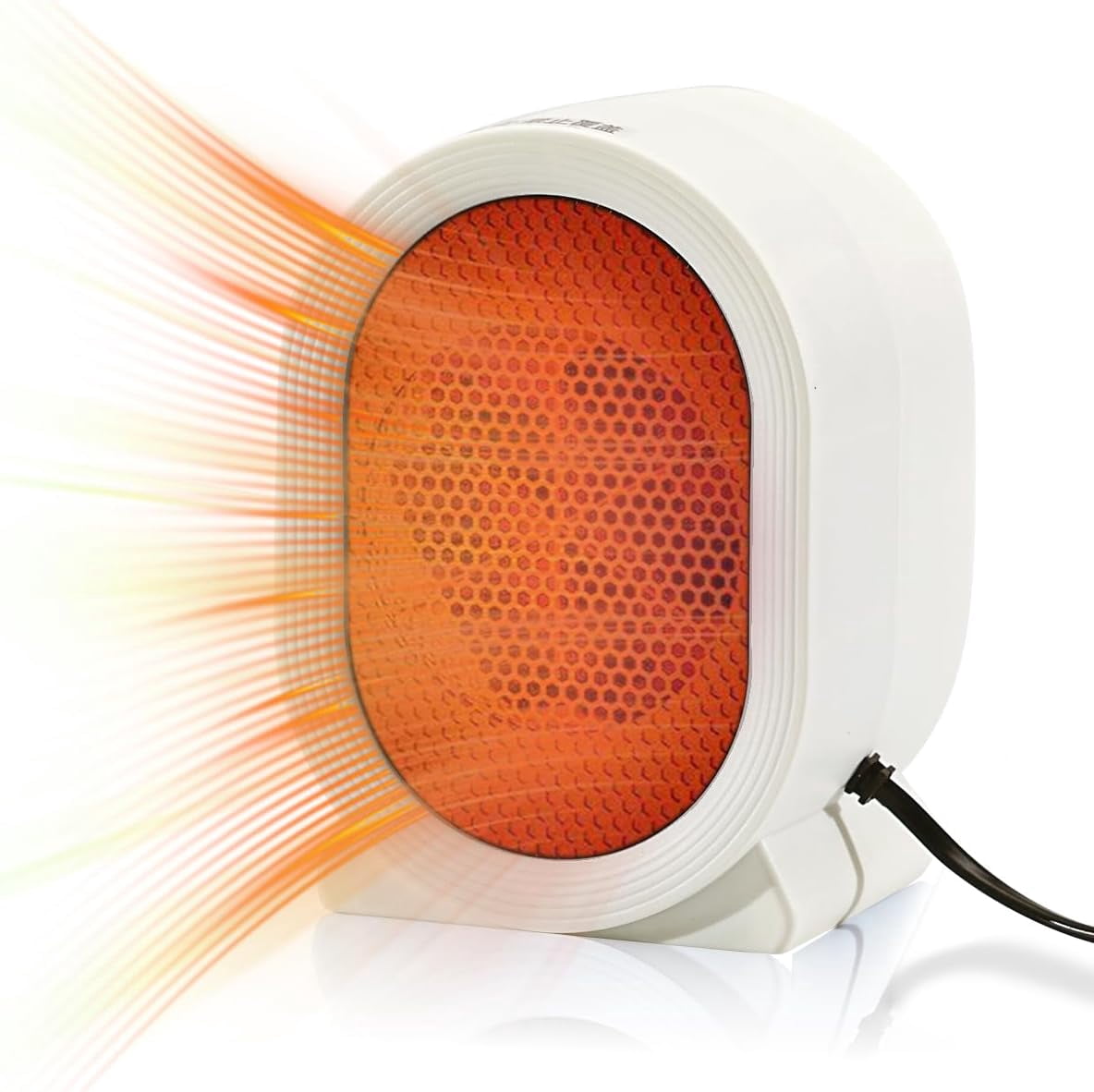 Portable Space Heater for Indoor Use, 400W Small Electric Desk Heater ...