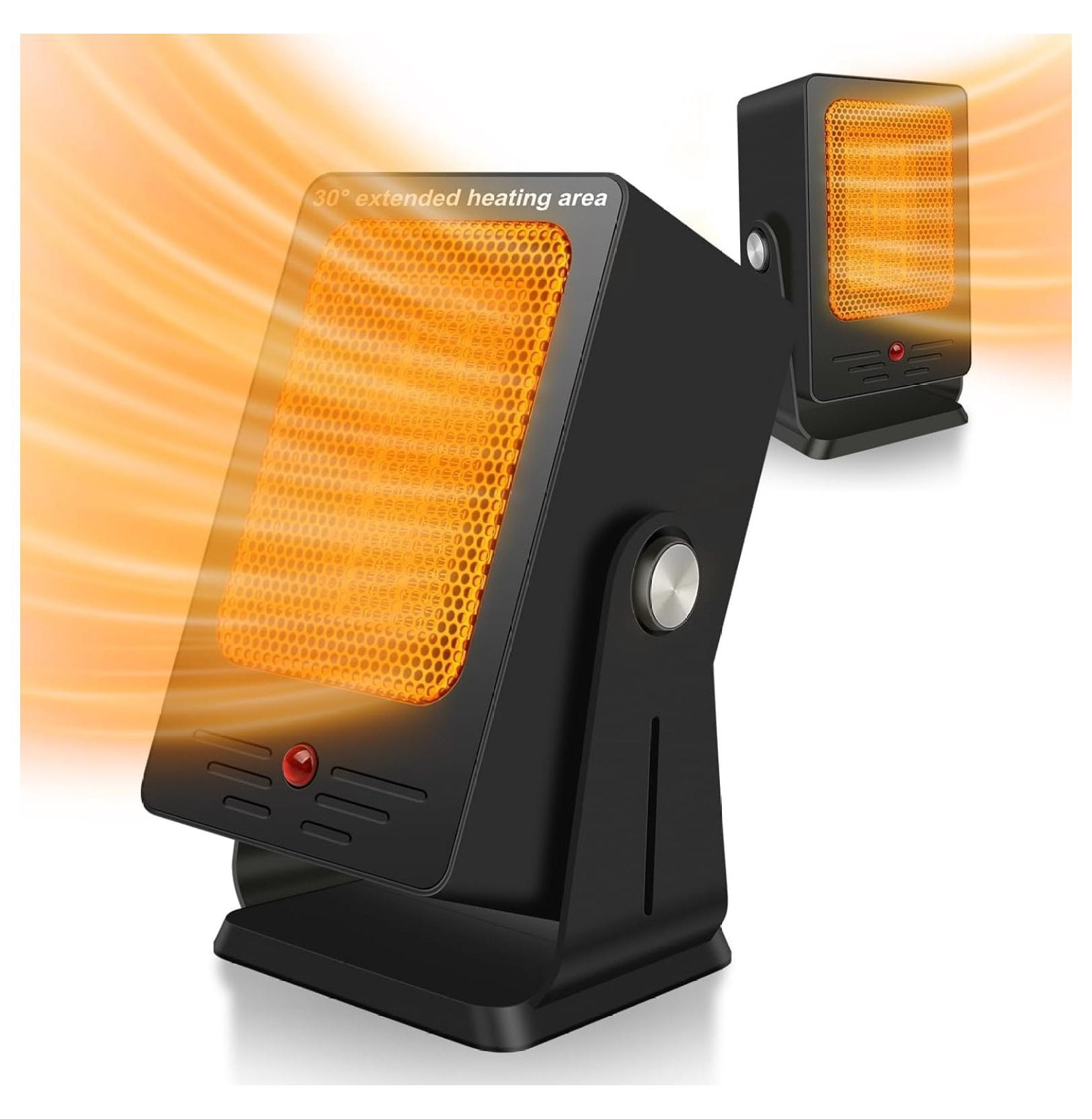 Portable Space Heaters for Indoor Use,Desktop Heater with 900W PTC 2s ...