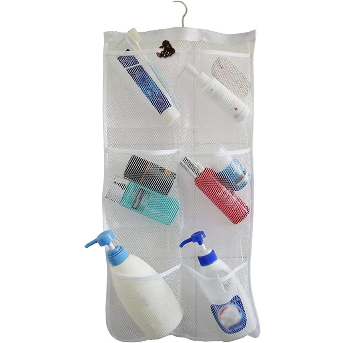 QZS Portable Space Saving Bathroom Organizer,Mesh Shower Pockets ...