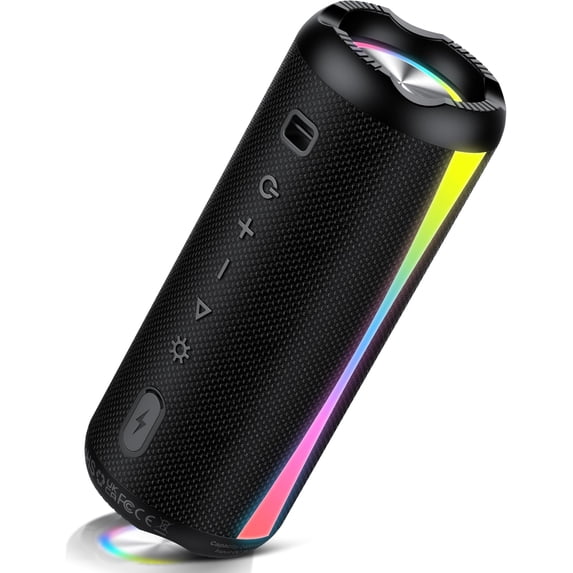 Portable Speaker, 2026 Speaker 5.4 with Lights, 20H Playtime with Deep ...