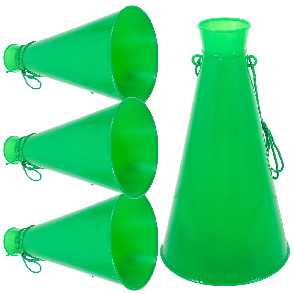 MEIBUTYUP Stadium Horn Noise Maker Cheer Megaphone Green 4Pcs 9*5*5in ...