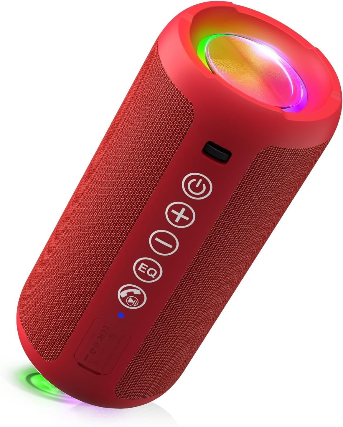 Portable Speaker: IPX7 , 24W Loud Sound, Deep Bass, 5.3, Lights, Stereo ...